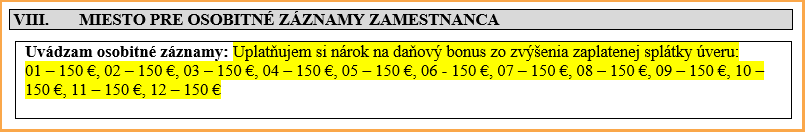 Návod na vyplnenie Žiadosti o ročné zúčtovanie dane zamestnanca - E-Consulting